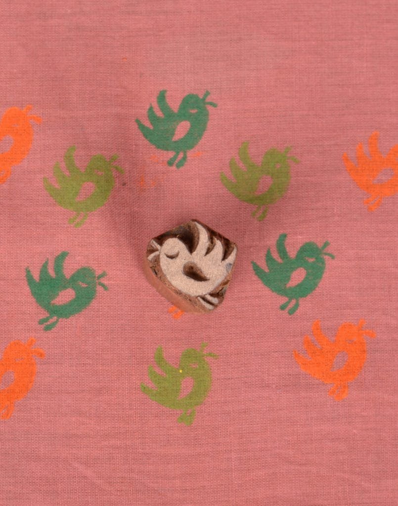 Bird Design Block Printing Pattern 483 | RR Printing Tools
