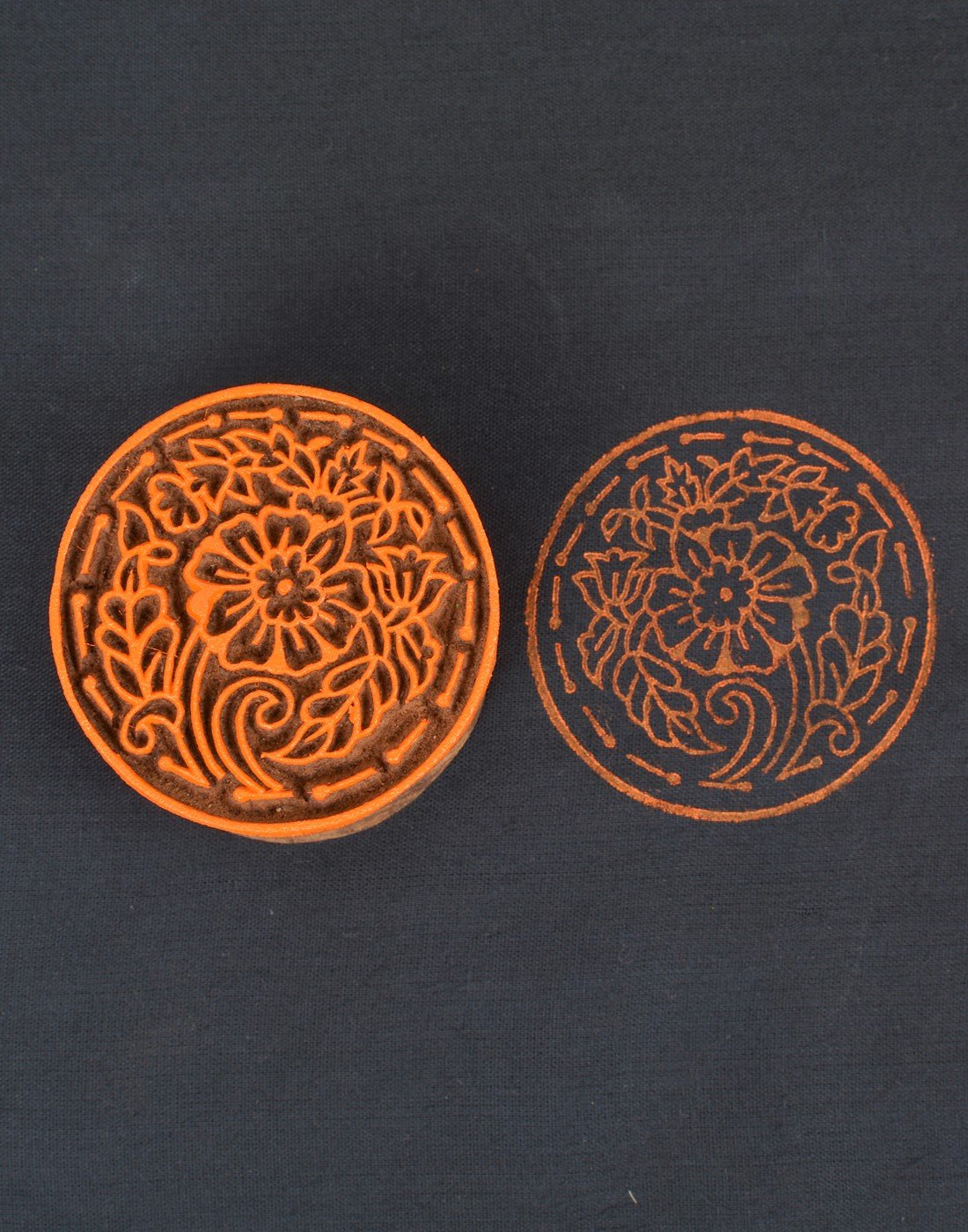 Adorable Colouricious Wooden Blocks Round Floral Designs 553 ...