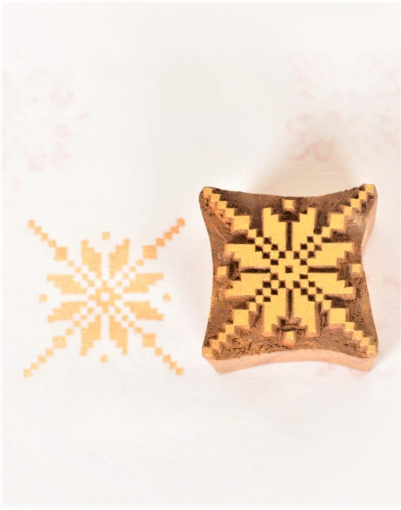 Superb Carved Wood Block Repeat Pattern 622 | RR Printing Tools